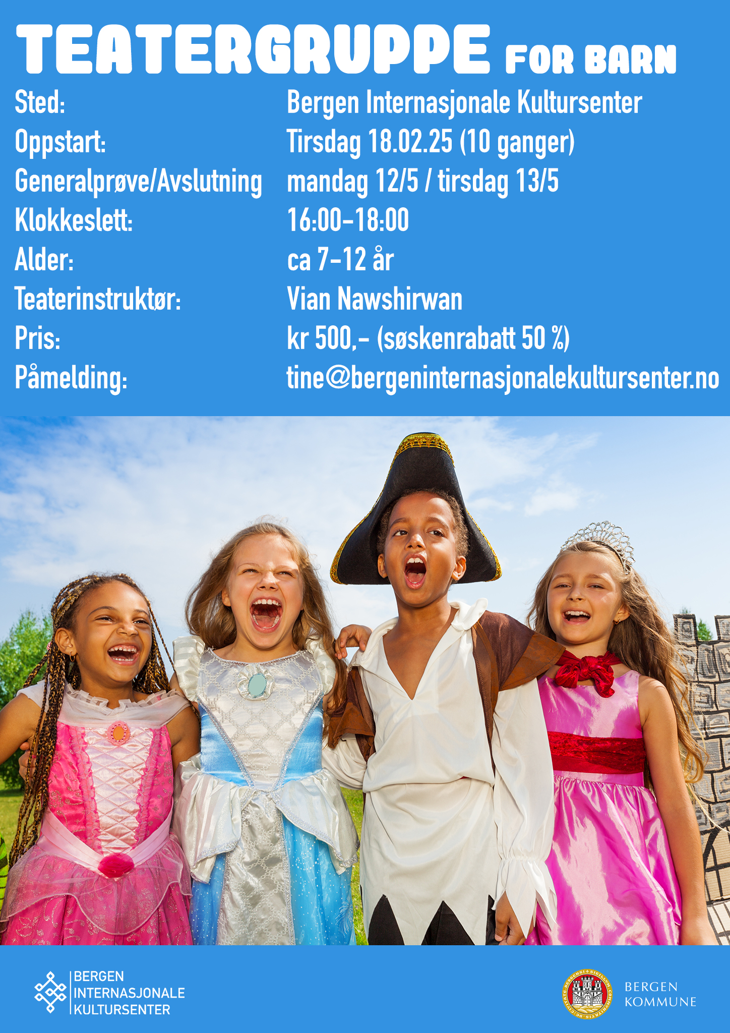 Teatergruppe barn – Bergen Internasjonale Kultursenter